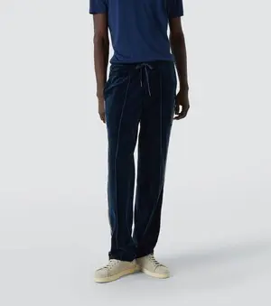 TOM FORD Cotton-blend Velour Track Pants