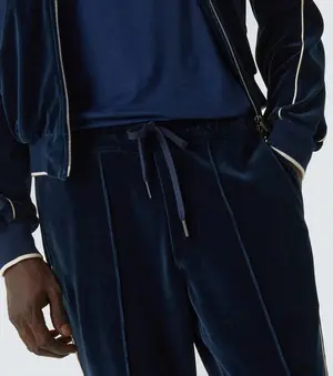TOM FORD Cotton-blend Velour Track Pants