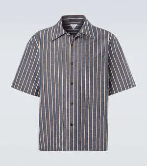 Bottega Veneta Striped Bowling Shirt