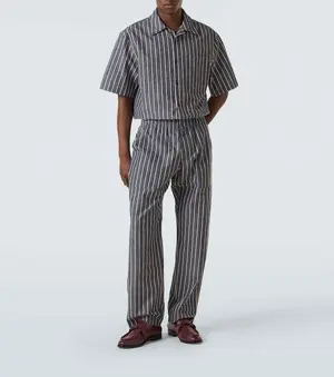 Bottega Veneta Striped Bowling Shirt