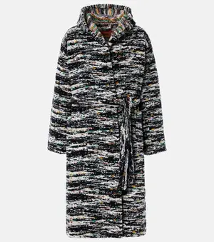 Missoni Twist Cotton Terry Bathrobe - Black