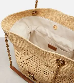 Saint Laurent Jamie Cassandre Raffia Tote Bag