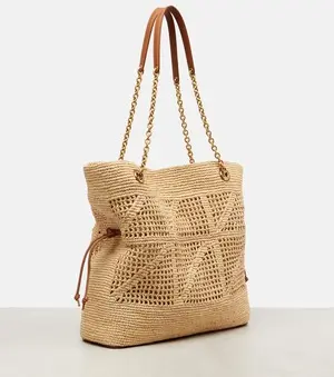 Saint Laurent Jamie Cassandre Raffia Tote Bag