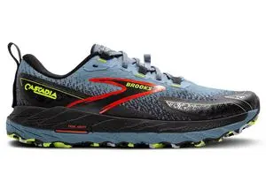 Brooks Cascadia 18 Athletic Sneakers - Citadel/ebony/lime