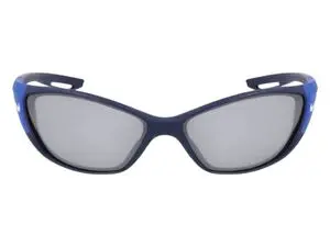 Nike Zone Sport Wraparound Sunglasses - Matte Midnight Navy Blue Silver Flash (zone/dz7356/410