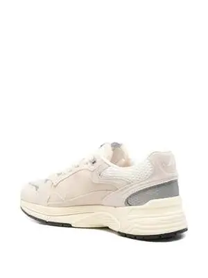 AUTRY Hyperway Low Suede And Mesh Sneakers - Sand/silv