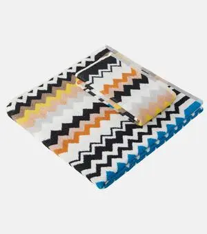 Missoni Best Zigzag Set Of 2 Cotton Terry Towels - Multicoloured