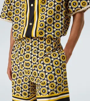 Valentino Garavani Printed Cotton Poplin Shorts