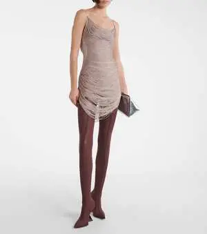 Attico Fringed Mini Dress
