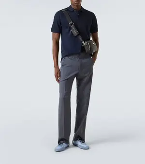 Prada Re-nylon And Suede Sneakers - Blue