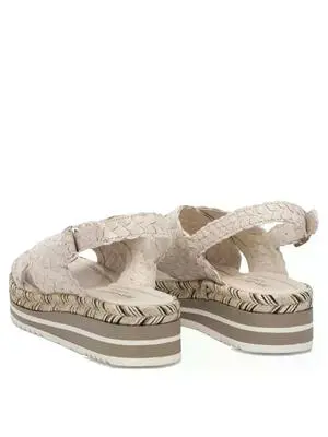 TONI PONS Woven Slingback Platform Sandals