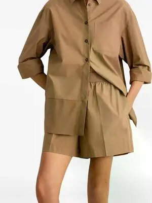 12 STOREEZ High-rise Poplin Shorts
