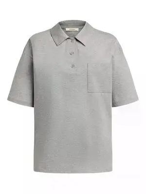 12 STOREEZ Pocket-detail Polo T-shirt - Grey