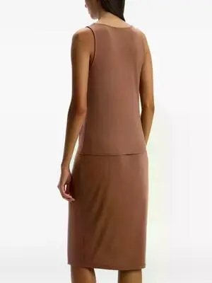 12 STOREEZ Sleeveless Tank Top - Brown