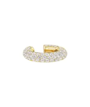 BRIONY RAYMOND Slim Sloan Pavé Diamond Ear Cuff - 18k Yellow Gold
