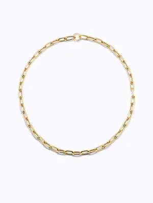 BRIONY RAYMOND Slim Link Necklace - 18k Yellow Gold