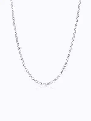 BRIONY RAYMOND Medium Chain Necklace - 18 Karat White Gold
