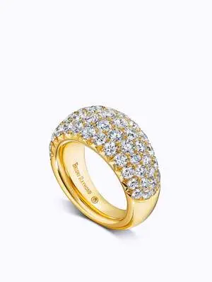 BRIONY RAYMOND Jumbo Étoile Diamond Bombé Ring - 18k Yellow Gold