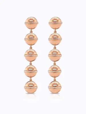 BRIONY RAYMOND Aura Galaxy Diamond Earrings - 18k Rose Gold