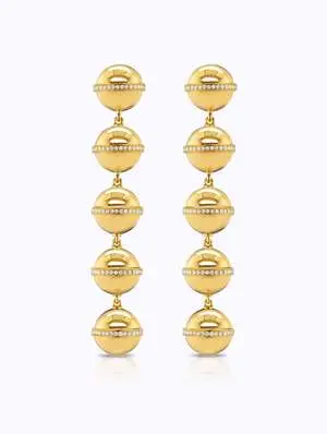 BRIONY RAYMOND Aura Galaxy Diamond Earrings - 18k Yellow Gold