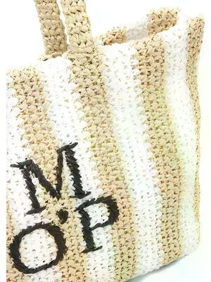 Marc O'polo Striped Woven Tote Bag