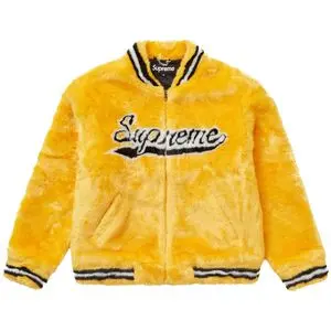 Supreme Faux Fur Varsity Jacket