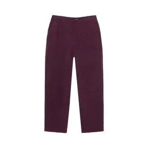 StÜssy Stussy Relaxed Textured Wool Trouser Red