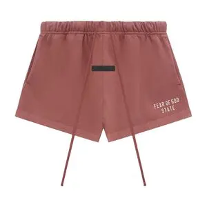 Fear Of God Heavy Jersey Soccer Short - Red