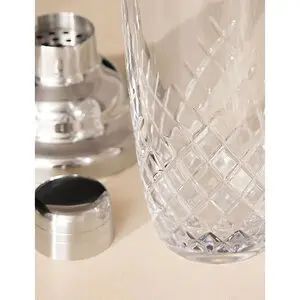 SOHO HOME Barwell Diamond-cut Crystal Martini Shaker 16cm