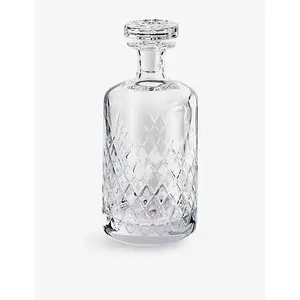 SOHO HOME Barwell Diamond-cut Large Crystal Decanter 750ml - Clear