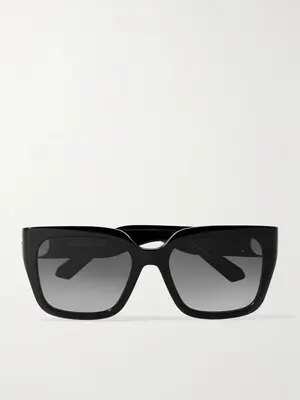 Dior 30montaigne S8u Oversized Cat-eye Sunglasses - Black