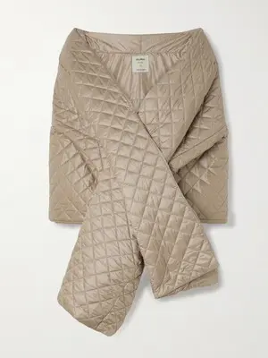 Max Mara The Cube Susanna Quilted Shell Scarf - Neutrals