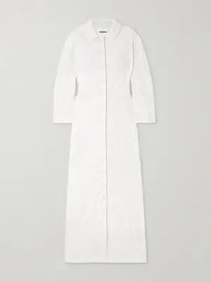 JIL SANDER Cloqué Maxi Dress