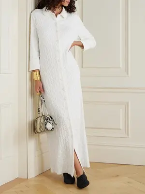 JIL SANDER Cloqué Maxi Dress