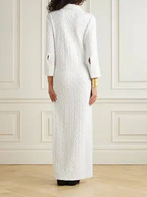 JIL SANDER Cloqué Maxi Dress