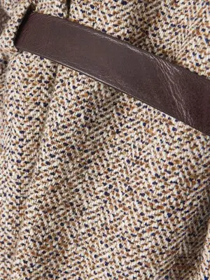 Brunello Cucinelli Belted Cashmere-blend Gilet - Neutrals