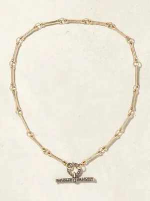 LUCY DELIUS 14k Rhodium-plated Diamond Necklace - Gold