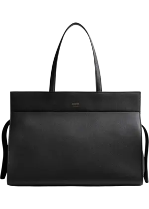 Khaite Crosby Pebbled Leather Bag - Black