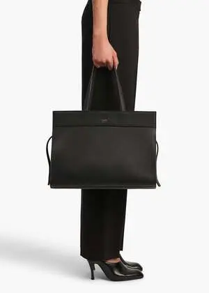 Khaite Crosby Pebbled Leather Bag - Black
