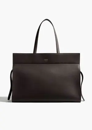 Khaite Crosby Pebbled Leather Bag Espresso