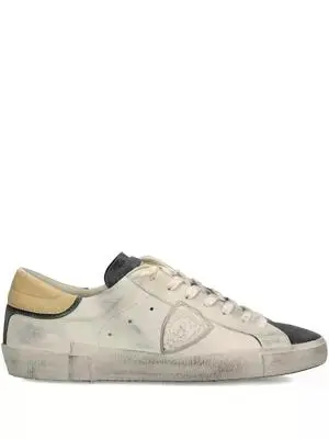 Philippe Model Leather Low-top Sneakers - Neutrals
