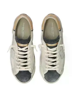 Philippe Model Leather Low-top Sneakers - Neutrals
