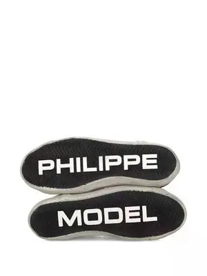 Philippe Model Leather Low-top Sneakers - Neutrals