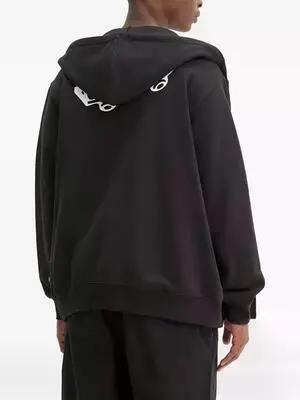 VANS Logo-print Zip-up Hoodie