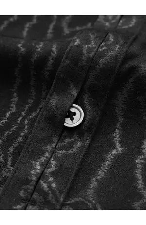 John Varvatos Hickory Button-up Shirt - Black