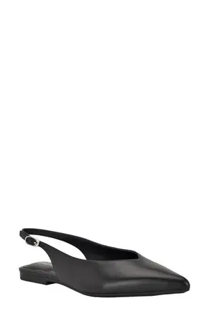 Calvin Klein Galiana Slingback Pointed Toe Flat - Black 002