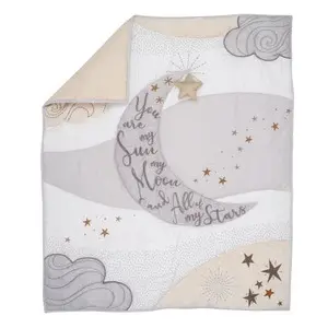 LAMBS & IVY Goodnight Moon 3-piece Celestial Nursery Baby Crib Bedding Set