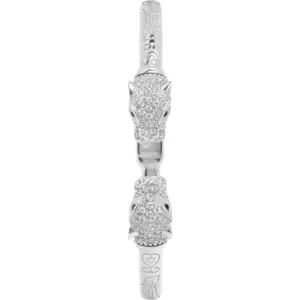 NIALAYA JEWELRY Panther Statement Bangle - Silver