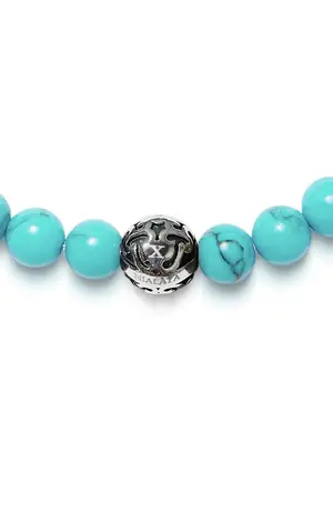 NIALAYA Turquoise Bead Bracelet
