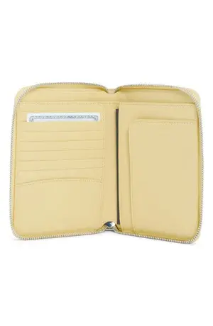Tumi Belden Zip Around Leather Passport Case - Washed Yellow
